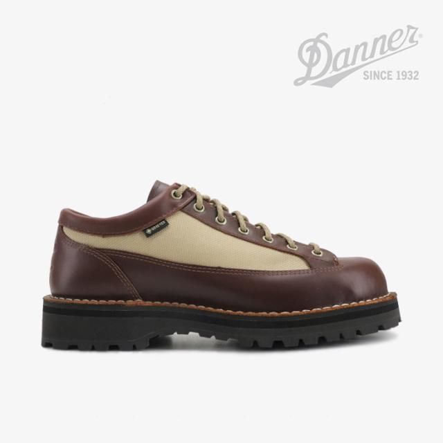 ・DANNER｜Danner Field R Low GTX WP Leather Vibram/ ダナー/ダナーフィールド アール ロー ゴアテックス ウォータープルーフ レザー ビブラム/ブラウンｘカーキ #