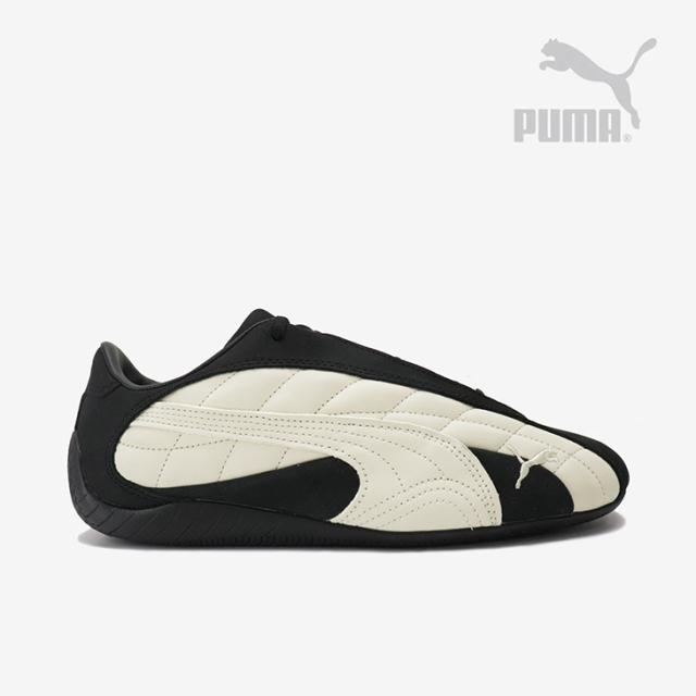 ・PUMA｜Speedcat Plus Quilted Suede/ プーマ/スピードキャット プラス キルテッド スエード/ブラックｘフロステッドアイボリー #
