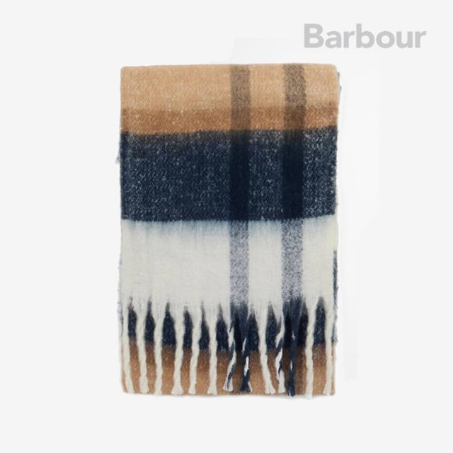 ・BARBOUR｜Isla Tartan Boucle Scarf/ バブアー/アイラ タータン ブークレ スカーフ/ヘッセンタータン #