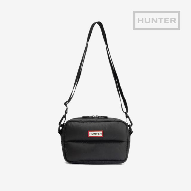・HUNTER｜W Intrepid Extra Puffed Crossbody/ ハンター/イントレピッド エクストラ パフド クロスボディバッグ/ブラック #