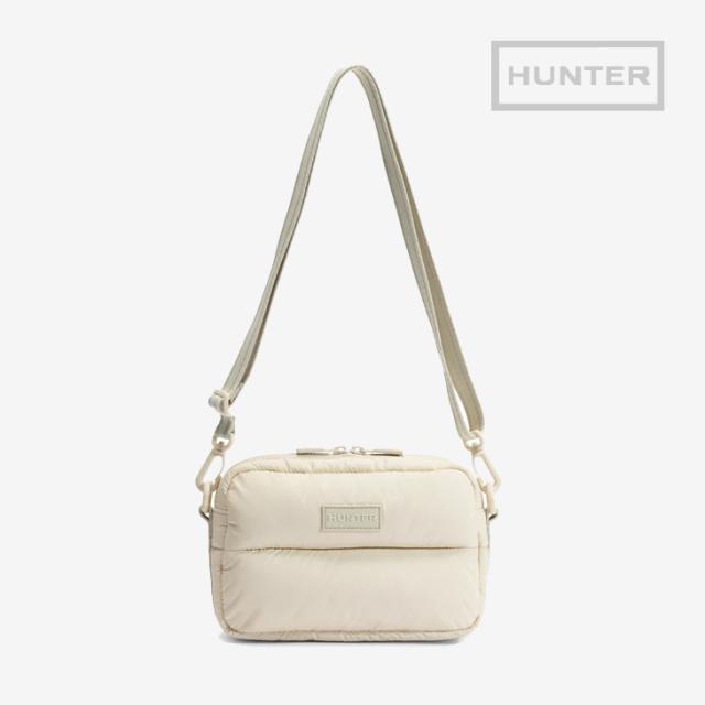 ・HUNTER｜W Intrepid Extra Puffed Crossbody/ ハンター/イントレピッド エクストラ パフド クロスボディバッグ/キャンバスクリーム #