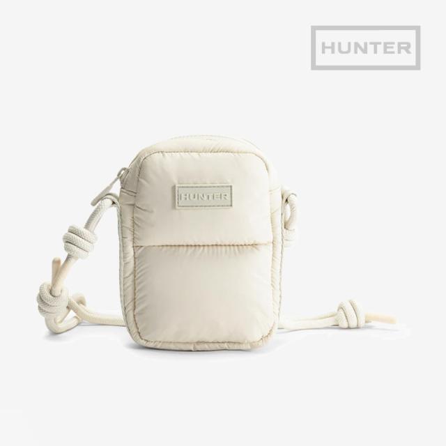 ・HUNTER｜W Intrepid Extra Puffed Phone Pouch/ ハンター/イントレピッド エクストラ パフド スマホ ポーチ/キャンバスクリーム #
