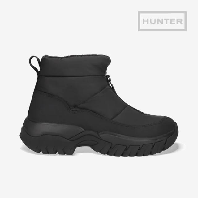 ・HUNTER｜Intrepid Wanderer Ankle Zip  Boot/ ハンター/イントレピッド ワンダラー アンクル ジップ スノー ブーツ/ブラック #