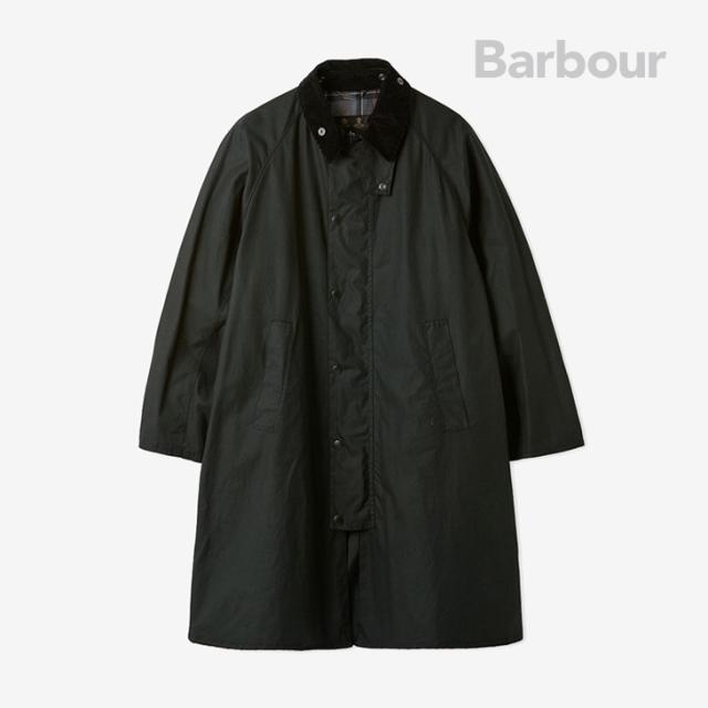 ・BARBOUR｜Modified Exmoor Waxed Coat Middle Length/ バブアー/モディファイド エクスモア ワックス コート ミドル レングス/ブラック #