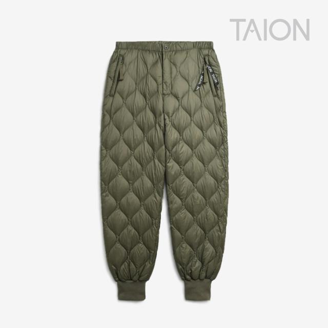 ・TAION｜W Military Down Pants Soft Shell/ タイオン/ミリタリー ダウン パンツ ソフト シェル/ダークオリーブ #