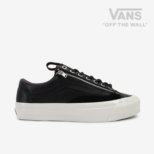 ・VANS Premium｜Old Skool 36 Lx Zip Leather/ ヴァンズ/オールド スクール 36 ラックス ジップ レザー/ブラック #