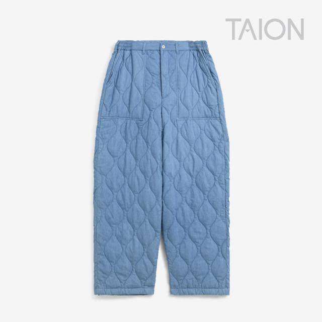 ・TAION｜Military Wide Down Pants Ripstop/ タイオン/ミリタリー ワイド ダウン パンツ/ブルーデニム #