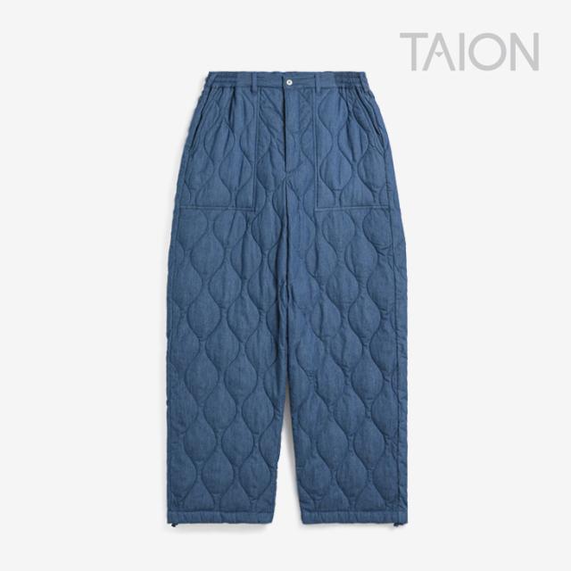 ・TAION｜Military Wide Down Pants Ripstop/ タイオン/ミリタリー ワイド ダウン パンツ リップストップ/インディゴデニム #