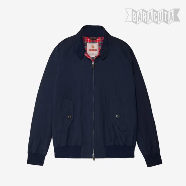 ・BARACUTA｜G9 Original Cloth Harrington Jacket/ バラクータ/G9 オリジナル クロス ハリントン ジャケット スイングトップ/ネイビー #