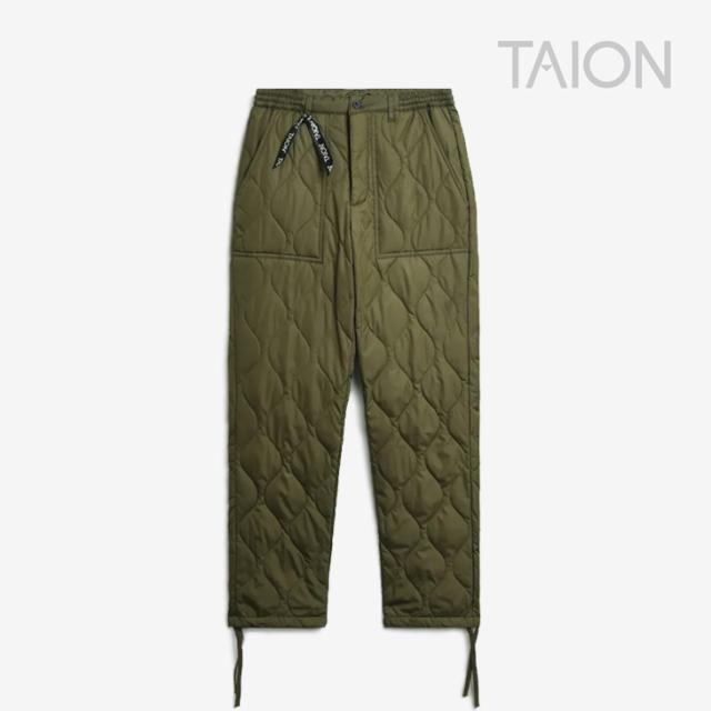 ・TAION｜Military Down Pants Straight Ripstop/ タイオン/ミリタリー ダウン パンツ ストレート リップストップ/ダークオリーブ #