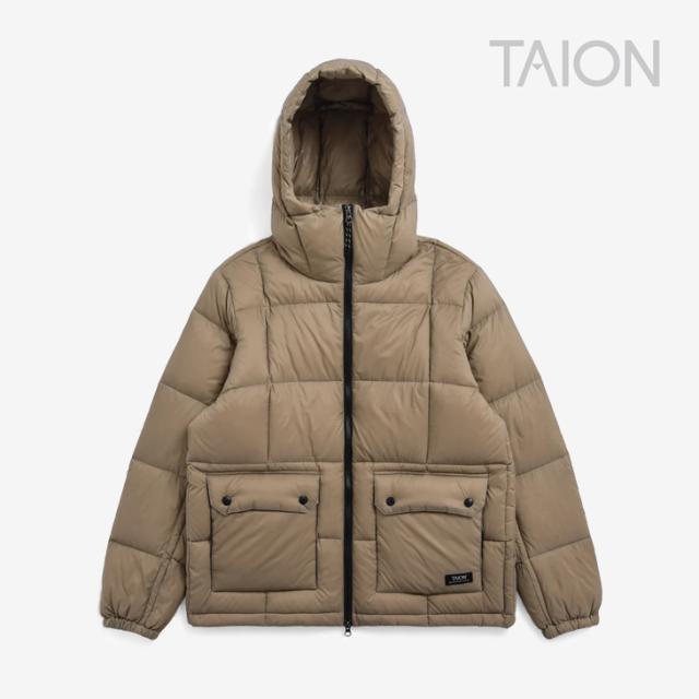 ・TAION｜Mountain Packable Volume Down Parka Ripstop/ タイオン/マウンテン パッカブル ボリューム ダウン パーカー リップストップ/カーキ #