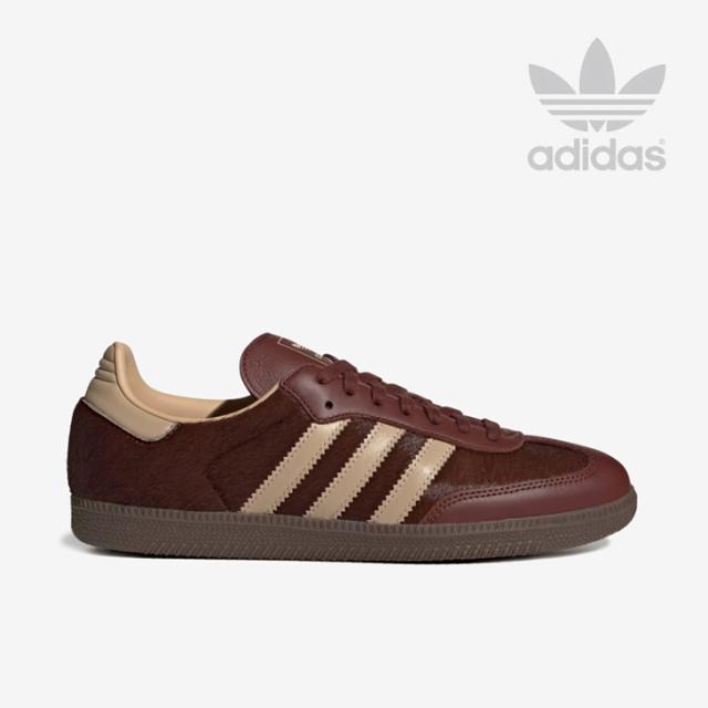 ・ADIDAS Originals｜W Samba OG Pony Hair/ アディダス/サンバ オリジナル ポニー ヘア ハラコ/フォックスブラウンｘサンディーベージュ #