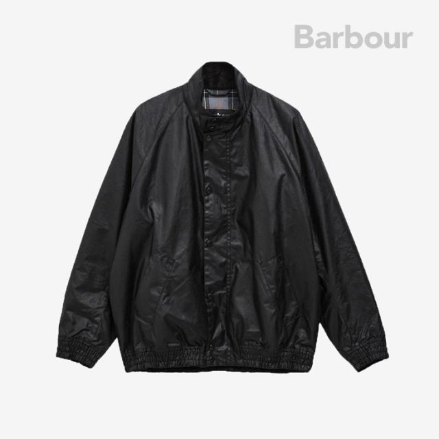 ・BARBOUR｜Transport Blouson Stand Collar Waxed Jacket/ バブアー/トランスポート ブルゾン スタンド カラー ワックス ジャケット/ブラック #