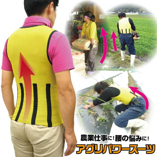 送料無料 日本製 アシストパワーベスト 腰サポートウェア アグリパワースーツ メンズ レディース 男性 女性 男女兼用 ブラック ホワイト ブルー ピンク 中腰 持ち上げ 農業 作業 アシスト 強力バネ メッシュ 腰痛 農作業 介護 施設 在宅 ゴルフ 力仕事 重い物 おすすめ