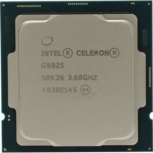 Intel Celeron G5925 SRK26 2C 3.6GHz 4MB 58W LGA1200 BX80701G5925 中古の通販は ...