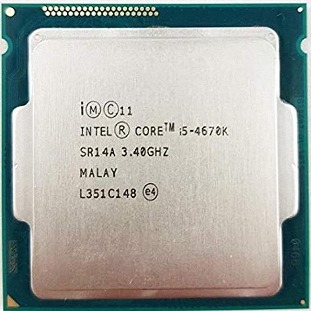 Intel Core i5-4670K SR14A 4C 3.4GHz 6MB 84W LGA1150 CM8064601464506 中古の ...