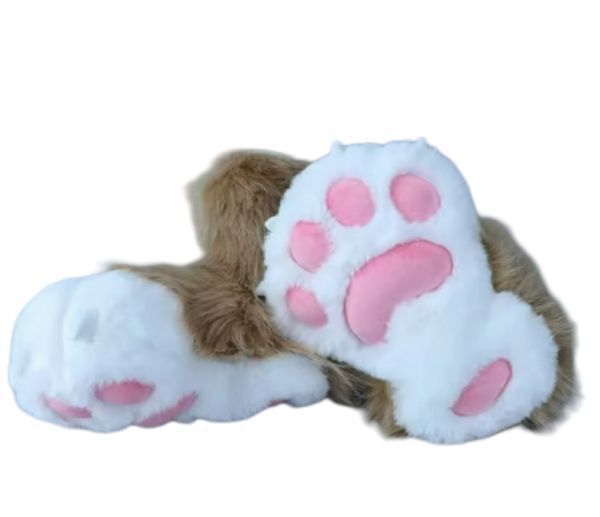 着ぐるみ ケモノ足 靴下 茶色 フリーサイズ 21.5ー28CM ケモノ脚 ファースーツ fursuit ぬいぐるみ コスプレ コスチューム kigurumi