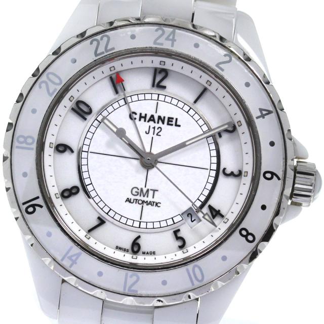 シャネル CHANEL H2126 J12 GMT 白セラミック 限定2000本 自動巻き メンズ _806097の通販はau PAY ...