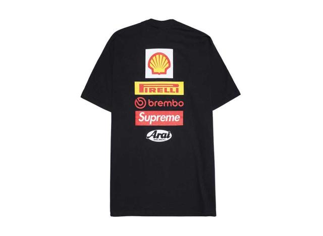 Supreme x Ducati Logos Tee Black シュプリーム ドゥカティ ロゴ Tシャツ ブラック