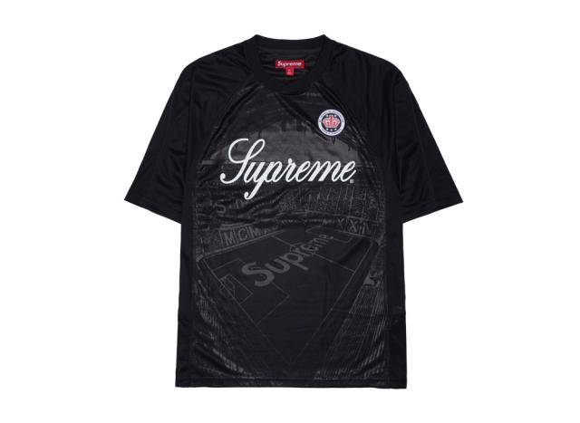 Supreme Jacquard Soccer Jersey Black シュプリーム ジャカード サッカー ジャージ ブラック