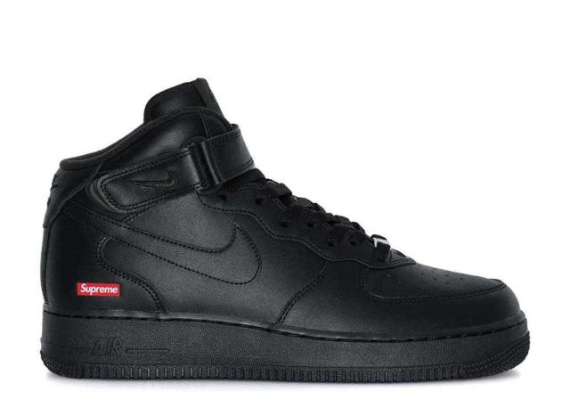 Supreme × Nike Air Force 1 Mid Black シュプリーム × ナイキ エアフォース1 ミッド ブラック