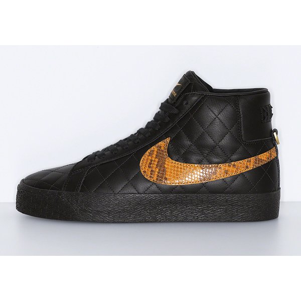 シュプリーム×ナイキ SB ブレーザー ミッド ブラック Supreme×Nike SB Blazer Mid Black 正規品 全国送料無料