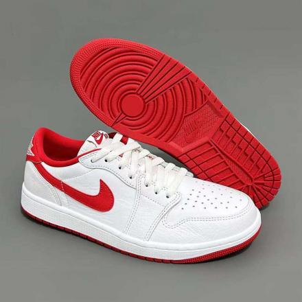 ナイキ エアジョーダン1 レトロ ロー OG ホワイト アンド ユニバーシティレッド Nike Air Jordan 1 Retro Low OG White and University Red