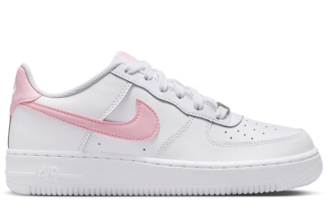 NIKE AIR FORCE 1 GS CT3839-115 WHITE/MEDIUM SOFT PINK/WHITE ナイキ エアフォース ワン ロー ホワイト ミディアム ソフトピンク 定番 レディース ガールズ キッズ スニーカー
