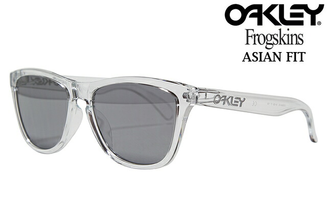 OAKLEY FROGSKINS SUNGLASSES ASIAN FIT OO9245-05 POL CLEAR/SLATE IRIDIUM オークリー フロッグスキン アジアンフィット サングラス クリア グレー