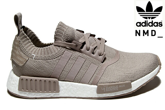 adidas Originals NMD_R1 PK PRIMKNIT 「JAPAN PACK」 S81848 VAPOUR GREY/FOOTWEAR WHITE アディダス オリジナルス エヌ エム ディー NMD ランナー プライムニット ジャパン パック ベージュ ホワイト 限定 スニーカー