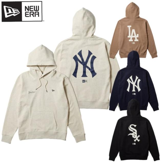 NEWERA ニューエラ 正規品 スウェット パーカー フーディー プルオーバー MLB メジャーリーグ 野球 ユニセックス メンズ レディース NY ヤンキース LA ドジャース SOX ホワイトソックス グレー ネイビー ベージュ ブラック