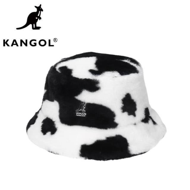 【送料無料】KANGOL カンゴール バケットハット バケハ ハット HAT 帽子 ファー フェイクファー カンガルー ロゴ メンズ レディース ユニセックス アニマル柄 カウ 牛柄