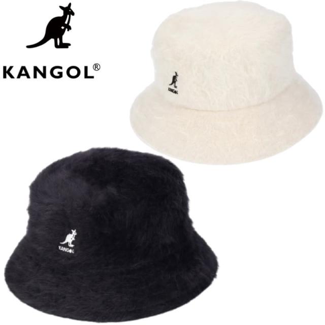 【送料無料】KANGOL カンゴール 正規品 バケットハット バケハ ハット 帽子 ファーゴラ アンゴラ ファー カンガルー ロゴ メンズ レディース ユニセックス 白 ホワイト アイボリー 黒 ブラック