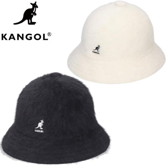 【送料無料】KANGOL カンゴール 正規品 ベルハット ベル型 ハット 帽子 ファーゴラ アンゴラ ファー カンガルー ロゴ メンズ レディース ユニセックス 白 ホワイト アイボリー 黒 ブラック