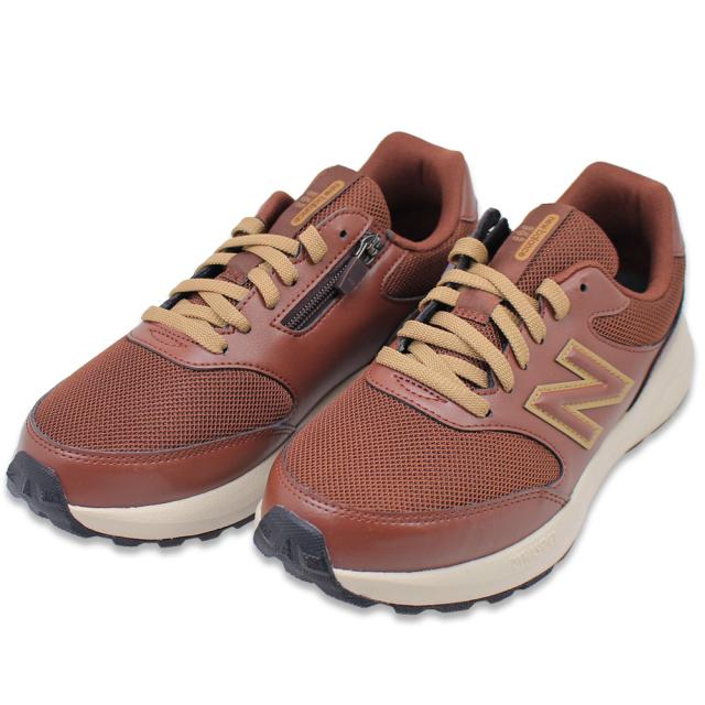 ニューバランス メンズ ウォーキング スニーカー 4E 幅広 ファスナー newbalance MW363MC9 ワイド ウォーキングシューズ ブラウン 茶色 【メンズ】