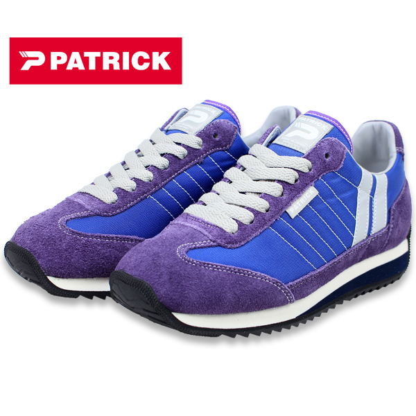 パトリック マラソン レディース スニーカー 運動靴 PATRICK MARATHON 942409 LVD 日本製 靴 パープル ブルー ランニングシューズ 【レディース】