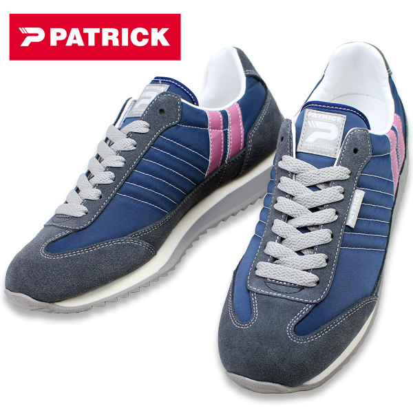 パトリック マラソン レディース スニーカー 運動靴 PATRICK MARATHON 942504 BOWLING 日本製 靴 ランニングシューズ ネイビー 【レディース】
