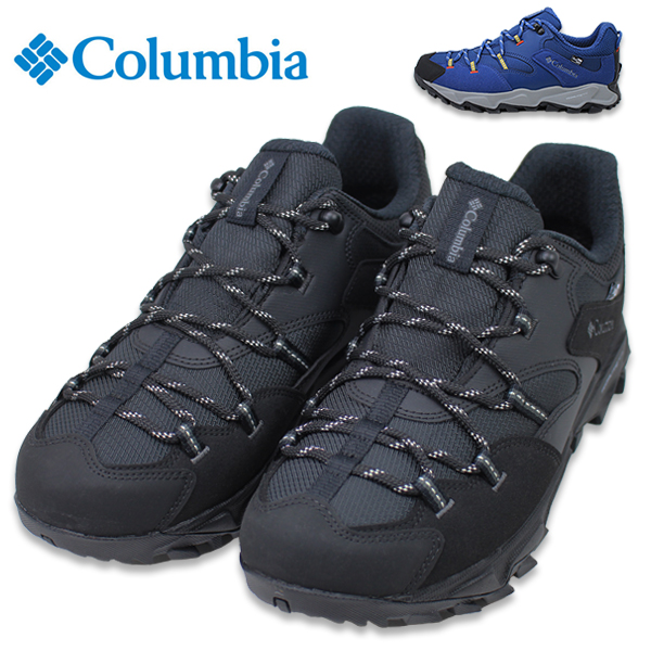コロンビア Columbia 靴 セイバー シックス ロー アウトドライ ワイド YI0238 010 469 ハイキングシューズ 3E 幅広 ワイド 黒 青 【メンズ】