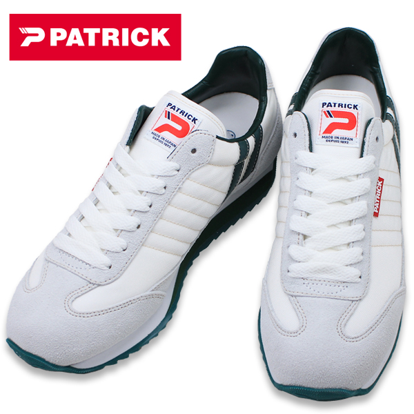 パトリック マラソン レディース スニーカー 運動靴 PATRICK MARATHON 94608 TAIGA 日本製 靴 ランニングシューズ ホワイト 【レディース】