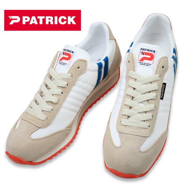 パトリック マラソン レディース スニーカー 運動靴 PATRICK MARATHON 942500 BASEBL 日本製 靴 ランニングシューズ ホワイト 【レディース】