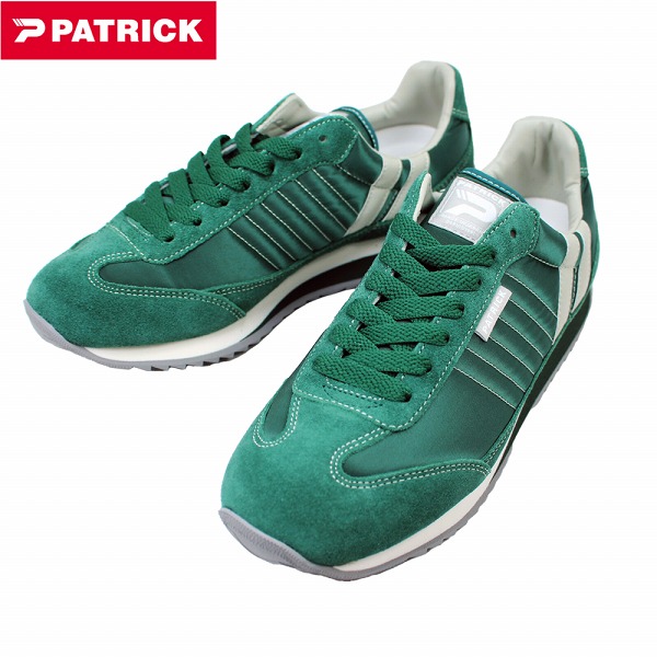 パトリック マラソン レディース スニーカー 運動靴 942558 GREEN 日本製 靴 ランニングシューズ 軽量 グリーン おしゃれ PATRICK MARATHON 【レディース】