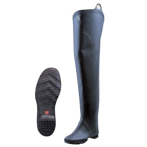 弘進ゴム メンズ 長靴 ラバーブーツ 水辺 水中 田植 特長 レインブーツ 特水中長 黒