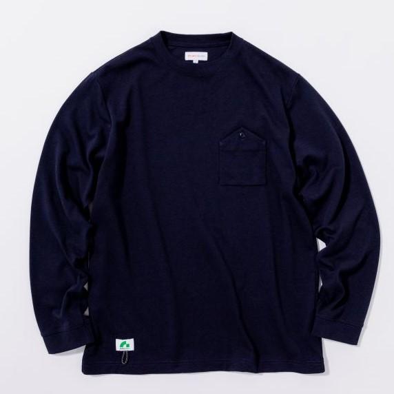 4715-52 ネイビー 長袖Tシャツ BEAMS DESIGN 作業服 胸ポケット付き ロンT 作業着 ビームスデザイン SOWA 桑和の ...