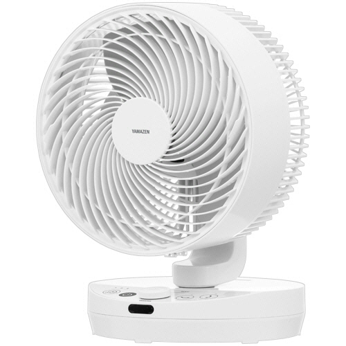 山善（YAMAZEN） DCサーキュレーター 25cm 上下左右首振り ホワイト 1台(YAR-DD253(W)) 目安在庫=○