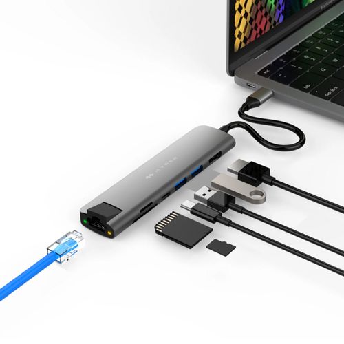 Hyper Drive SLAB 7-in-1 USB-Cハブ(HP-HD22HGR) 仕入先在庫品