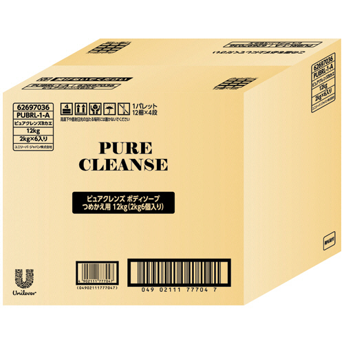 ユニリーバ ピュアクレンズ ボディソープ 業務用 つめかえ用 2kg/個 1箱(6個)(PUBRL-1-A) 目安在庫=○