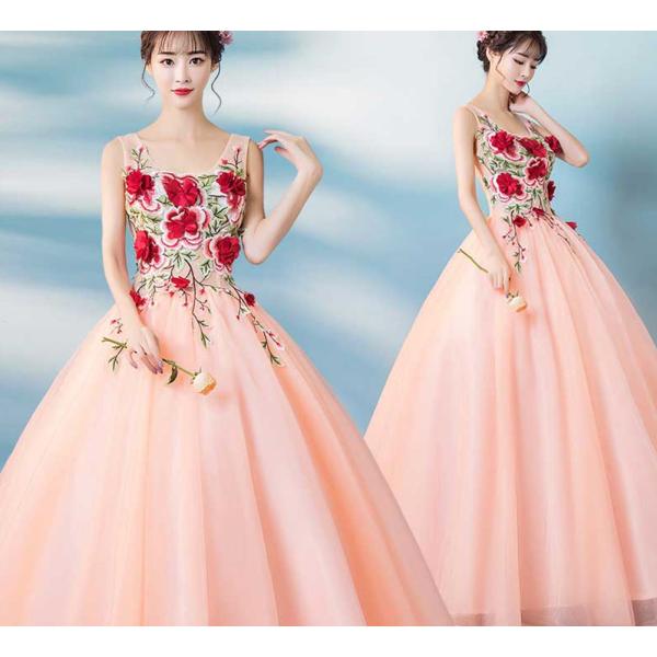 演奏会/発表会/お嫁さん/撮影用ウエディングドレス ロングドレス 花嫁 編み上げタイプ姫系フォーマルパーティー披露宴 二次会 ピアノ