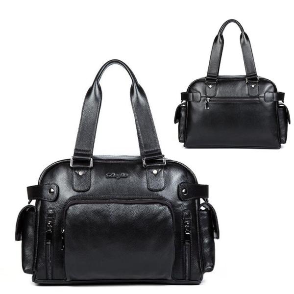 ボストンバッグ トートバッグ大容量 上質牛革 本革レザー メンズ 男性用 旅行鞄かばん 出張 4日3泊 13インチPC A4書類収納可