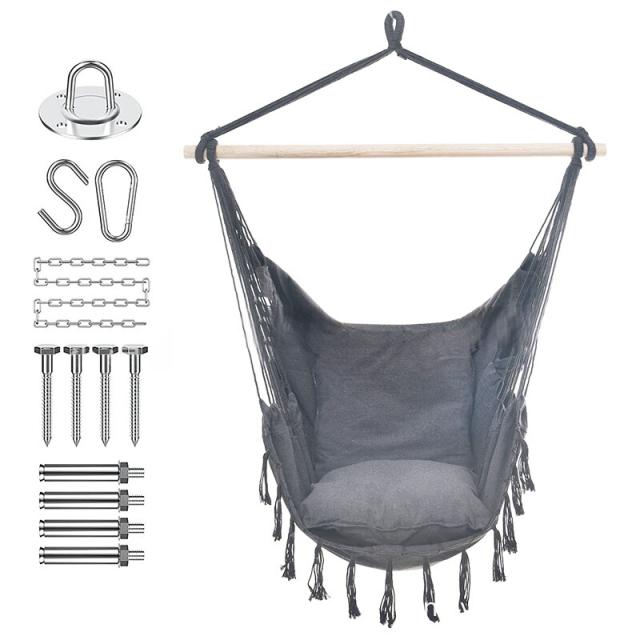 ハンモックチェア  吊り椅子 100*130cm スイングハンモックチェア チェアハンモック 屋内と屋外  軽量 携帯便利 学生寮ルームベッド ルームハンモック バルコニー用　キャンプ アウトドア バーベキュー  ピクニック　お花見
