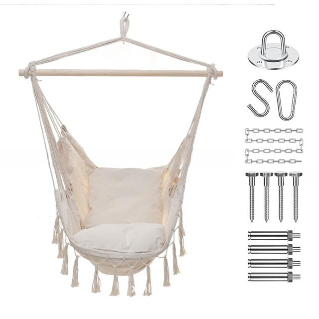 ハンモックチェア  吊り椅子 120*150cm スイングハンモックチェア チェアハンモック 屋内と屋外  軽量 携帯便利 学生寮ルームベッド ルームハンモック バルコニー用　キャンプ アウトドア バーベキュー  ピクニック　お花見